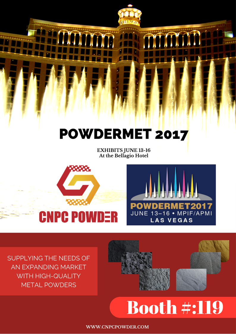Meet at Booth #119 - POWDERMET 2017 - 在线客服